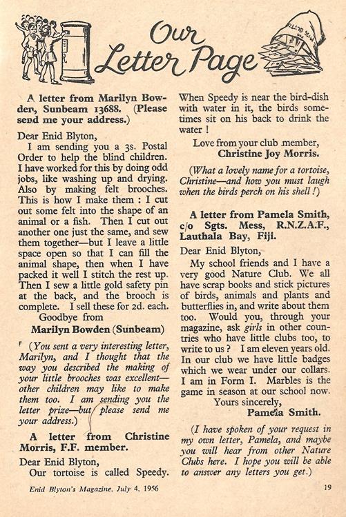Letters to Enid part 75: From volume 4, issue 12. | World of Blyton